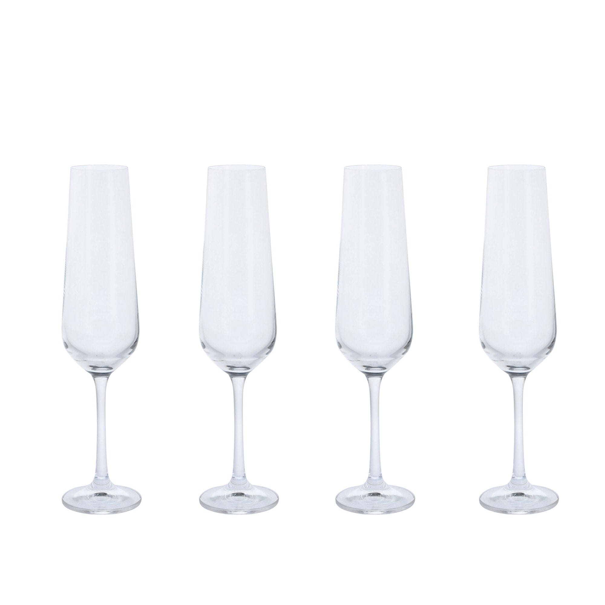 Dartington Cheers Set of 4 Champagne Flutes