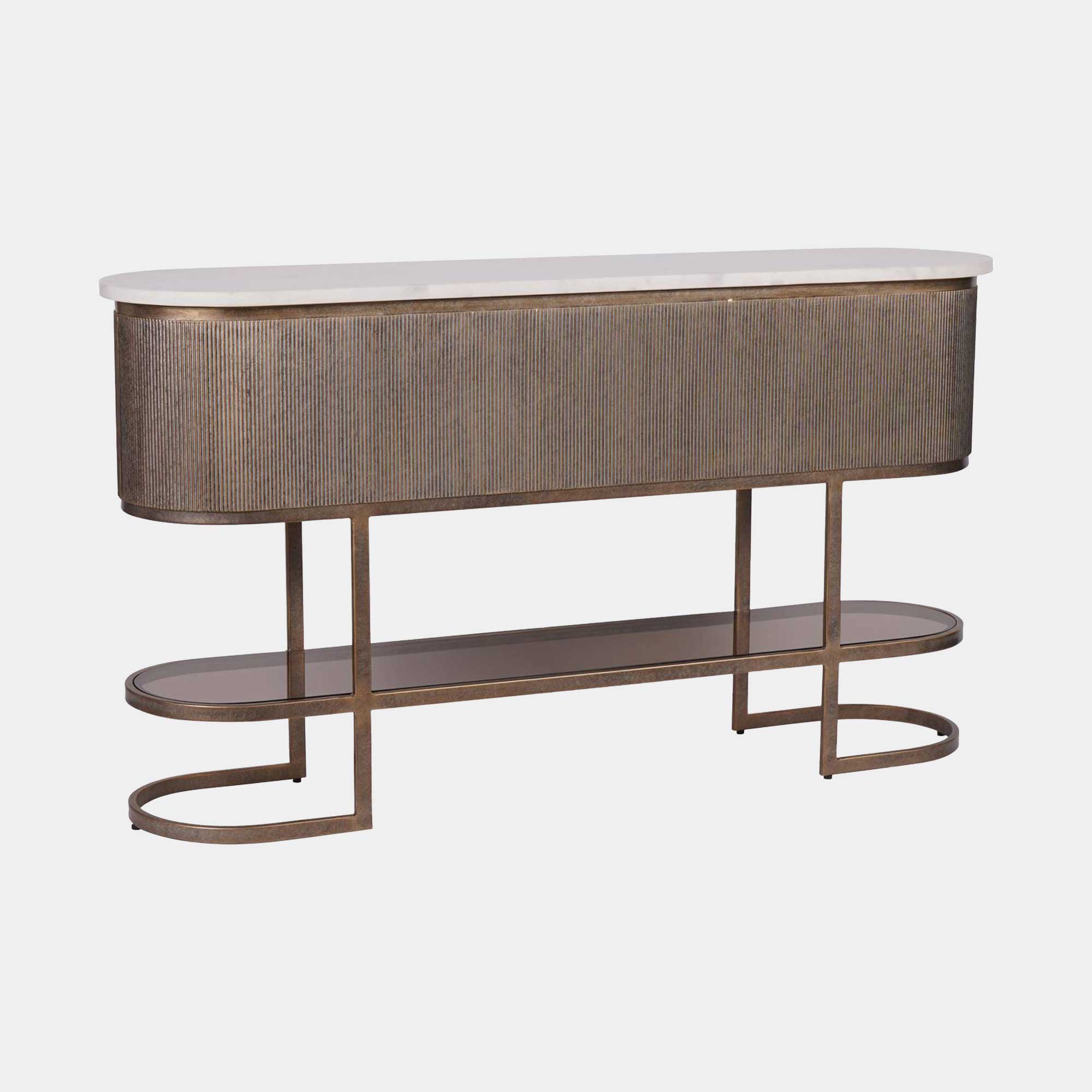 Sutton - Console Table, Aged Gold | Lowest Price