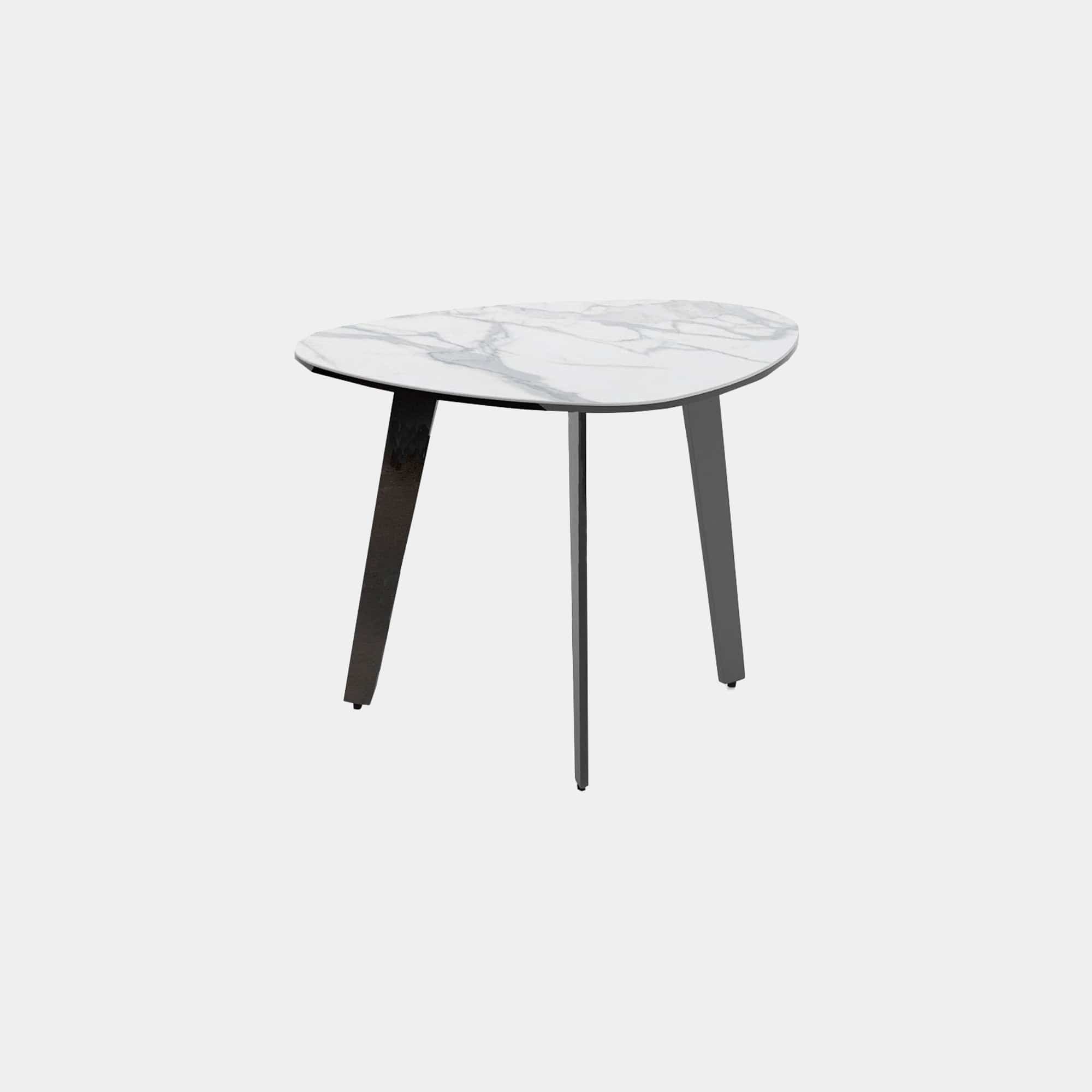 Freya - Side Table In Ceramic 43cm Matt White