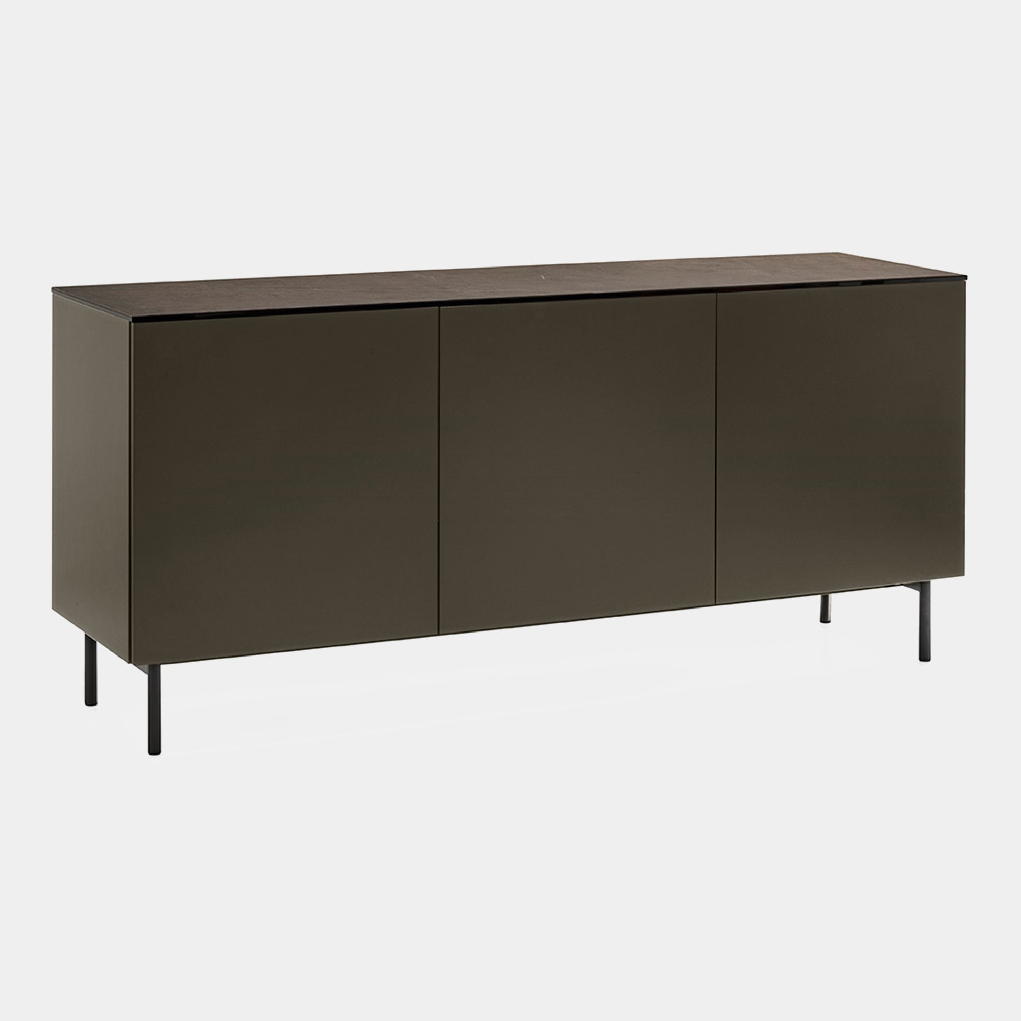 Calligaris Universal - 3 Door Sideboard In GM0 Bronze Mirror & P14C Ce