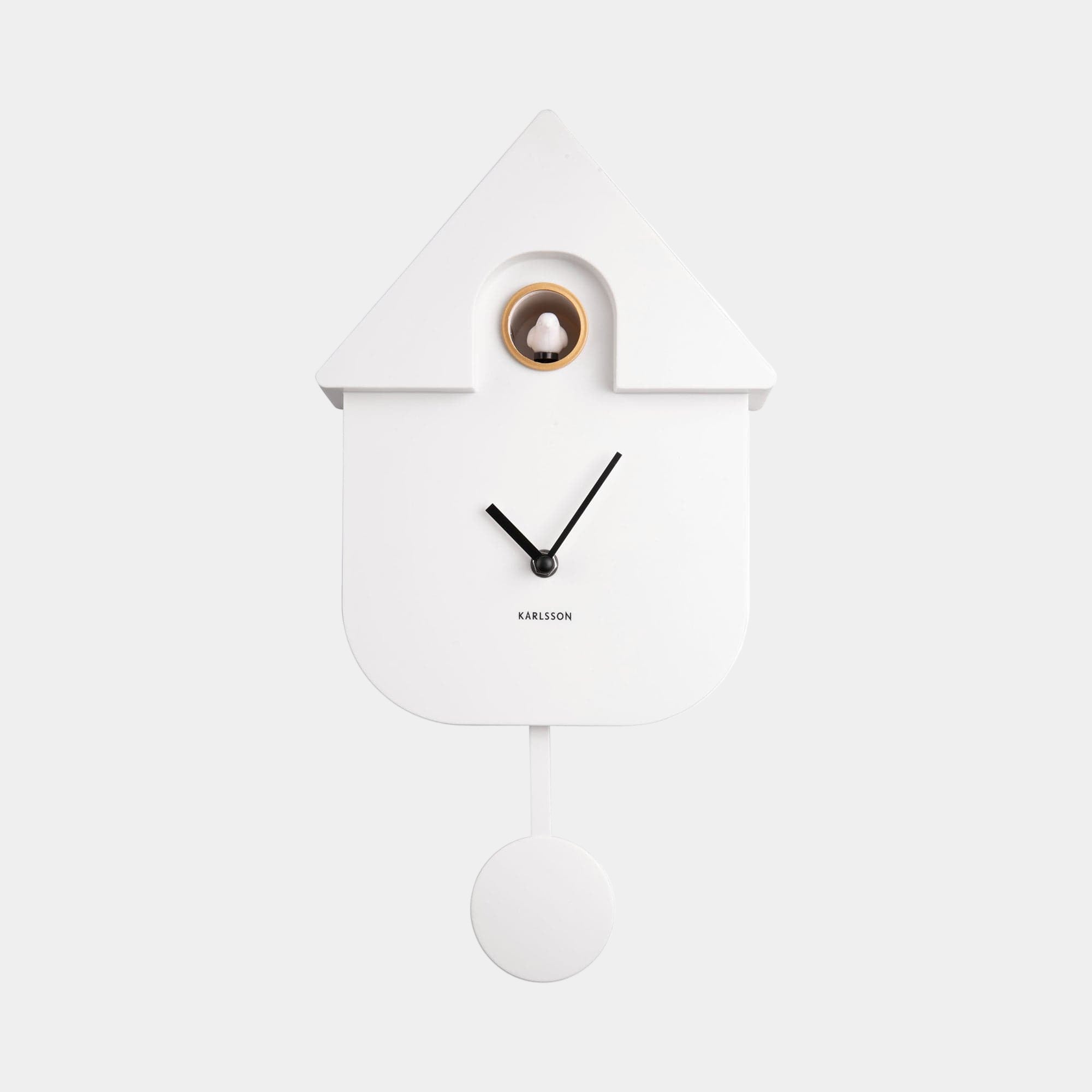 Modern Cuckoo - Wall Clock White