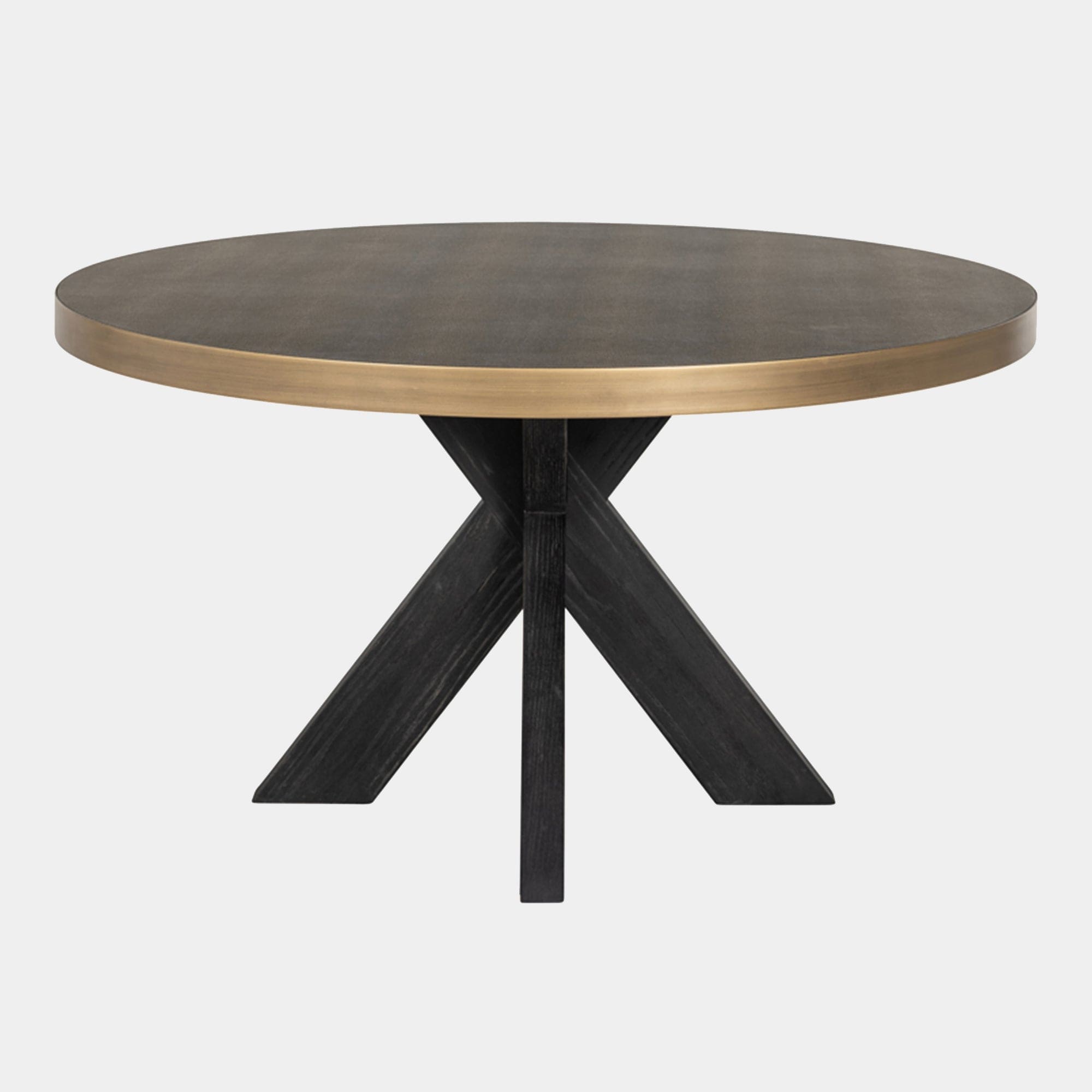 Ridgeville - Round Dining Table, Matte Gold | Lowest Price