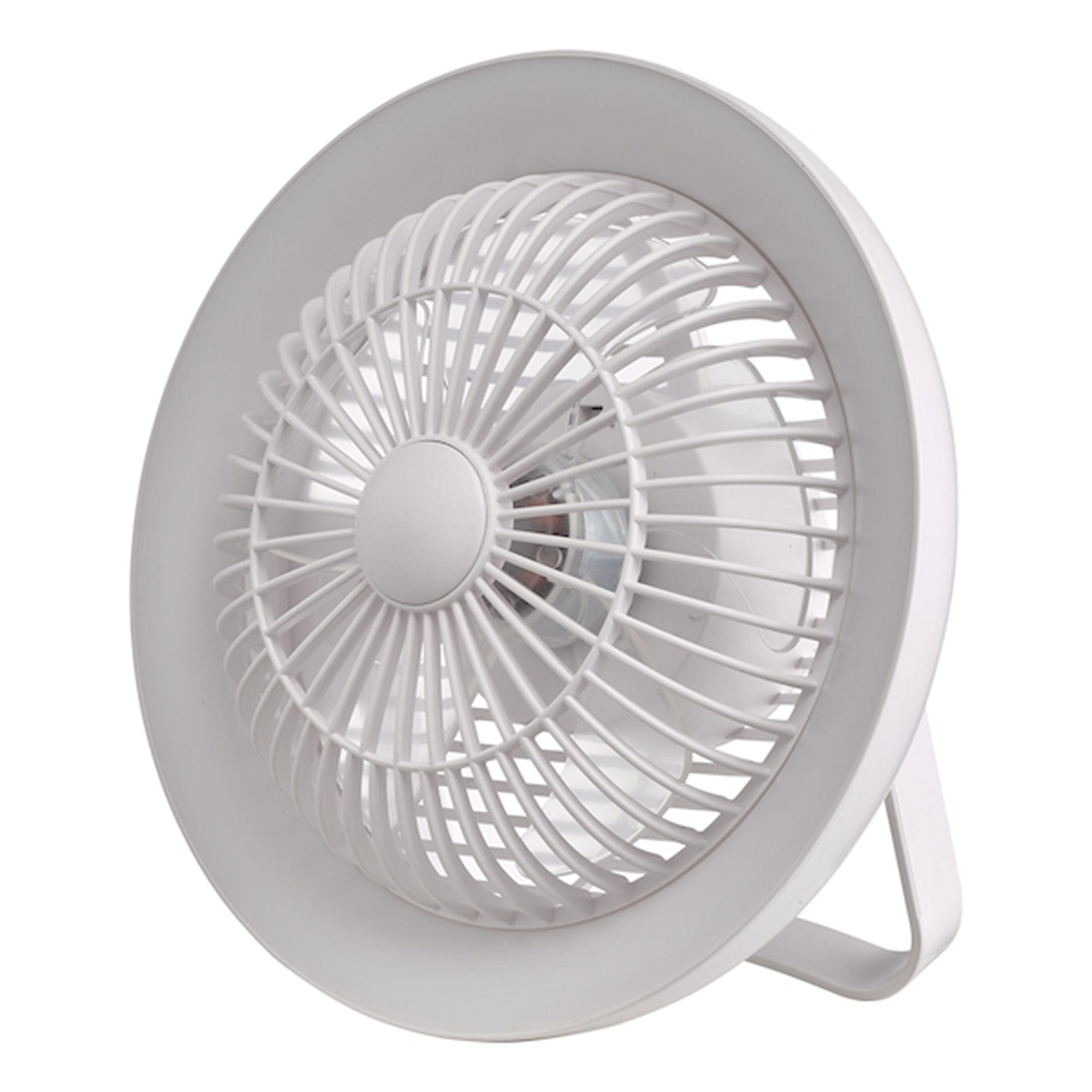 Tally - White Rechargeable Desk Fan | Lowest Price