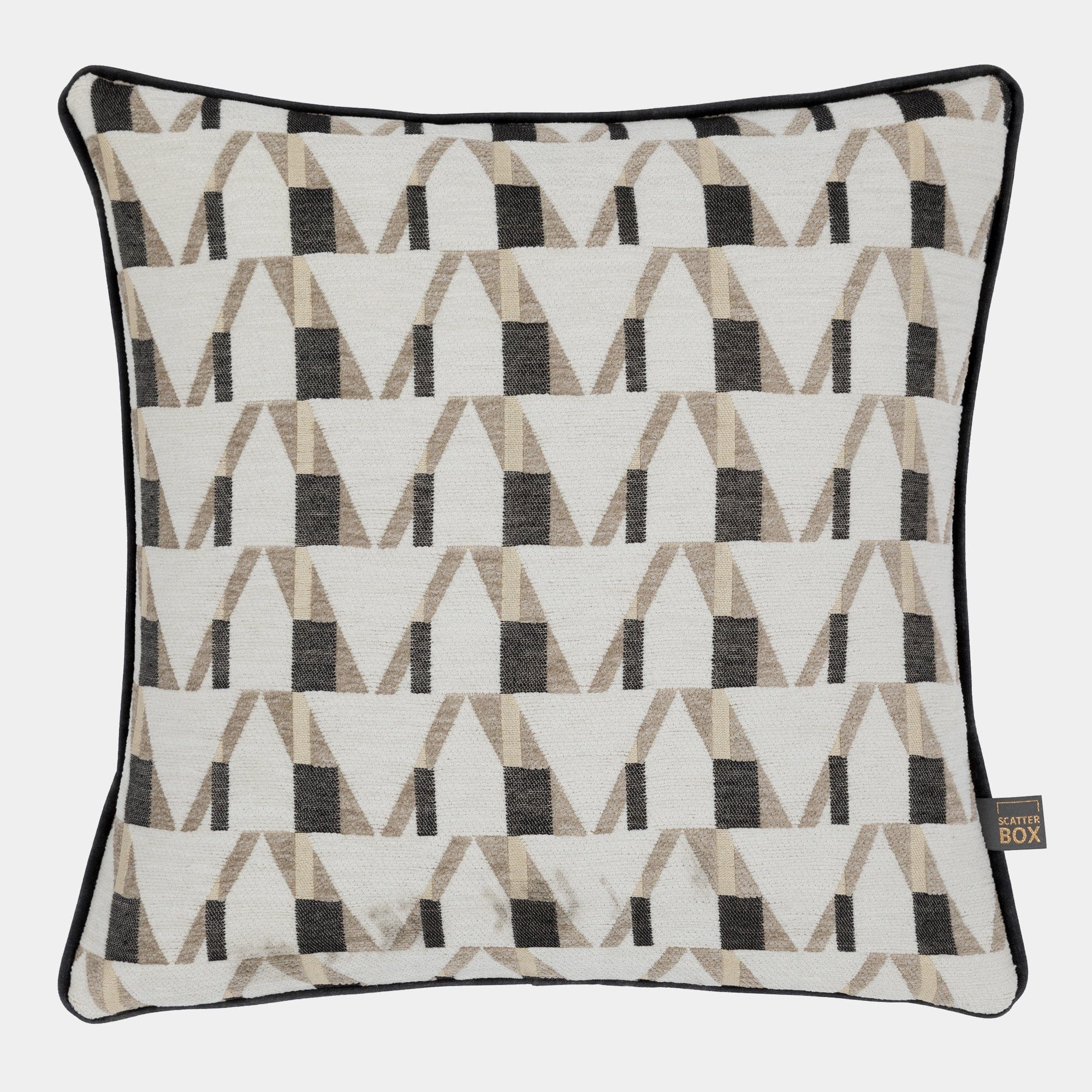 Manila - Cream Charcoal Cushion 43x43cm