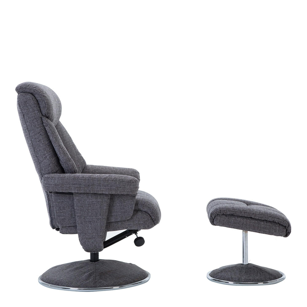 Orion - Swivel Chair & Stool In Fabric