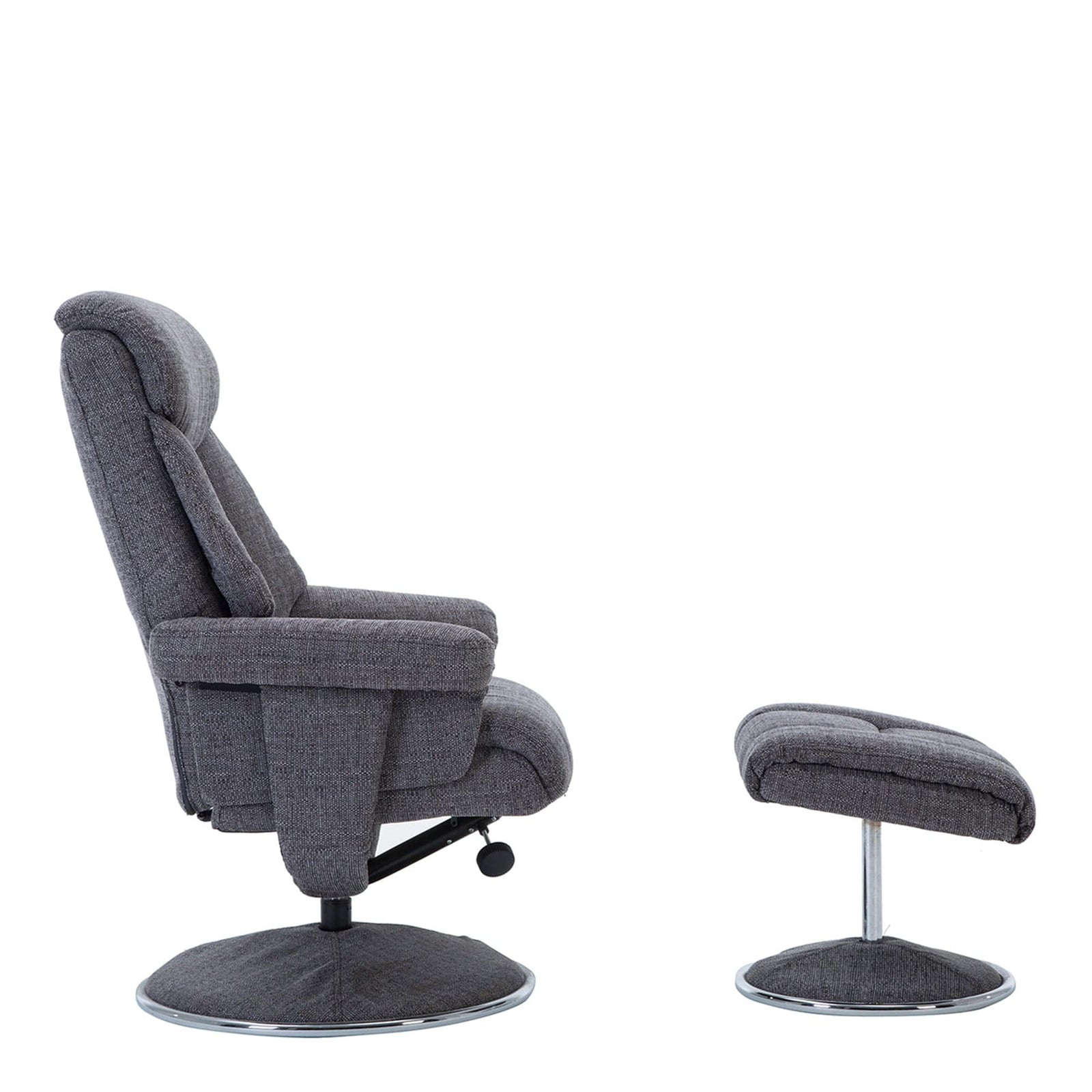 Orion - Swivel Chair & Stool In Fabric